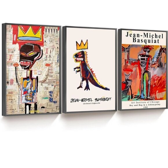 Art | Framed Basquiat Wall Art Basquiat Poster Jean Michel Basquiat ...